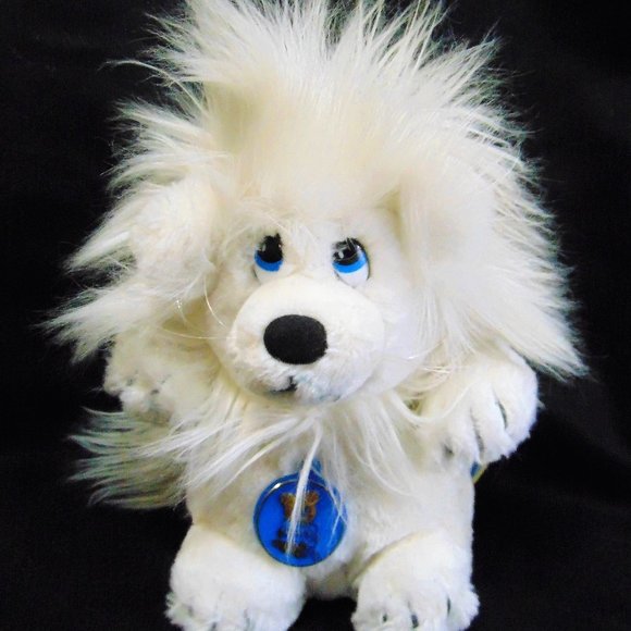 Dakin | Toys | Vintage Dakin White Fluffy Dog Puppy Plush 8 Stuffed ...